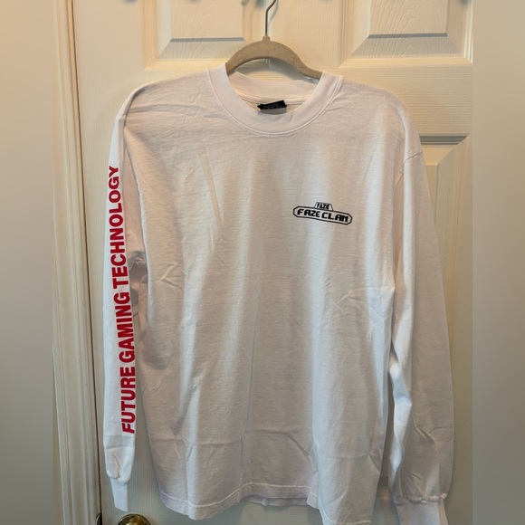 FAZE CLAN | Shirts | Faze Clan Gaming Mens White Long Sleeve Shirt Size ...